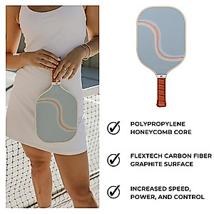 Holbrook Pickleball Paddles - Rewind Design | Performance Series | Carbon Fiber/Graphite Blend Surface | Polypropylene Honeycomb Core | Quality & Design Meet Pickleball