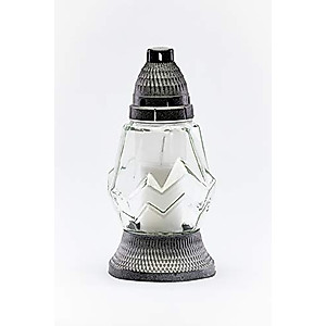 Candle / devotional Candle / Memorial Candle / Cemetery Candle / Grave site Decor (White)