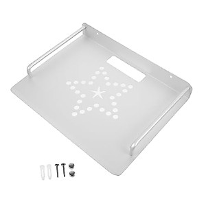 WHAMVOX Box Metal Router Stand Wifi Router Container Wifi Router Mount Holder Mount for Tv Shelf Tv Mounting Bracket Wall Mount Tv Bracket Router Shelf Wall Mount Router Wall Mount White