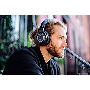 Audio-Technica ATHM50XBT Wireless Bluetooth Over-Ear Headphones, Black