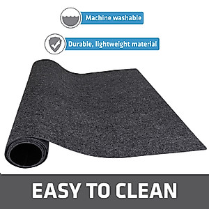 Drymate Under Sink Mat, Waterproof Cabinet Protection Mats for Kitchen & Bathroom, Absorbent Shelf Liners, Slip-Resistant, Non-Adhesive, Machine Washable, Durable (USA Made)(24”x29”)(Charcoal)