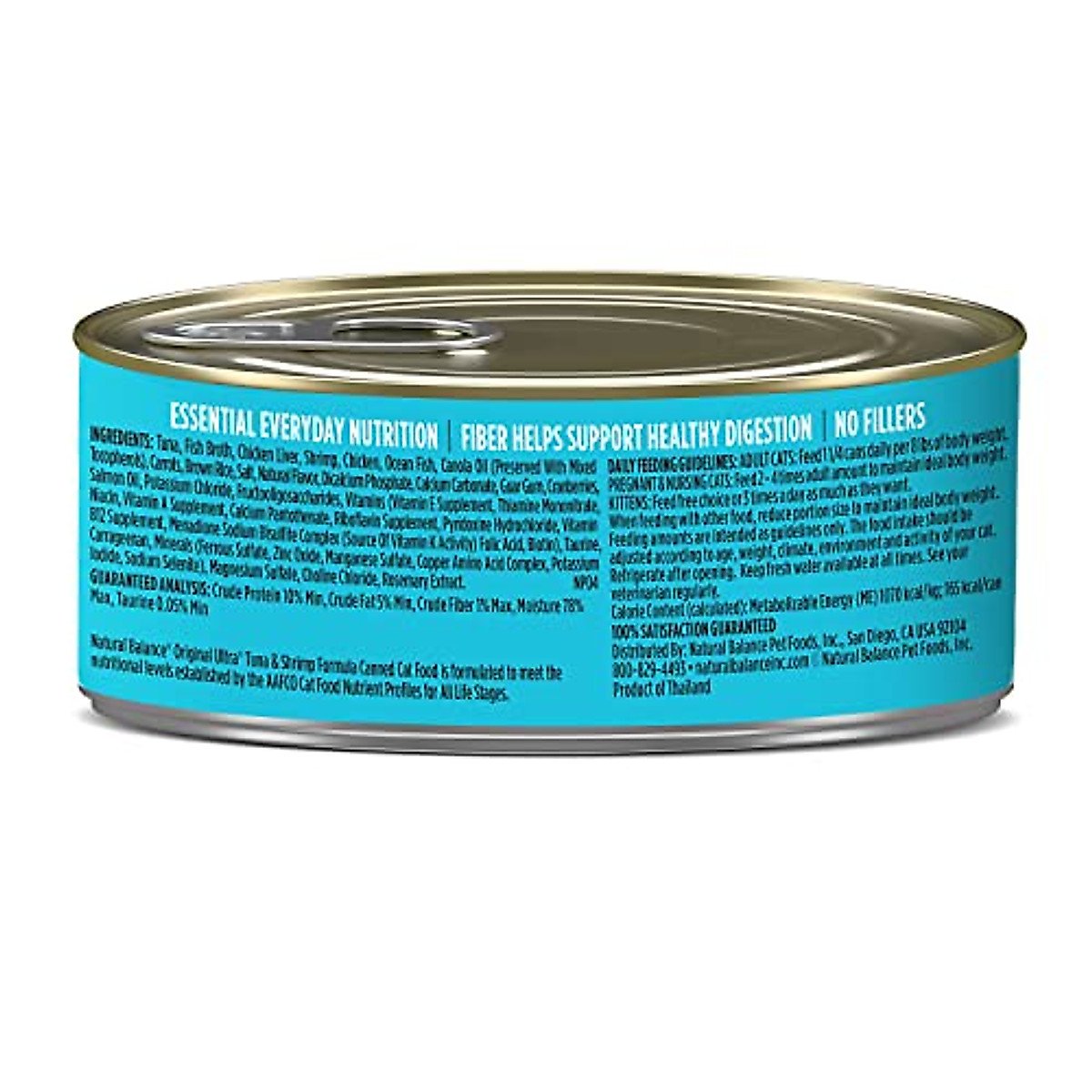 Natural Balance Ultra Premium Wet Canned Food for Kittens to Adult Cats Protein Choices Include Chicken & Liver Chicken, Turkey, Ocean Fish, Salmon or Tuna 5.5 Ounce (Pack of 24)