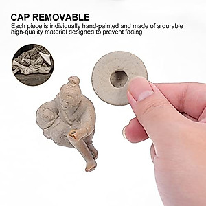 Happyyami Miniatures Miniature Decorations Elder Home Landscape Tea Decoration Plant Bonsai Crude Mini Sitting Tray Succulent Office Fishing Fish Pot Chinese Flower Sand Pond Table Lovely