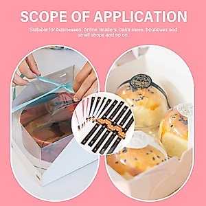 Stocking Stuffer 50Pcs Wrapping Seal Decals Package Sticker Box Seal Decal Stickers Self- Adhesive Food Retail Sealing Stickers