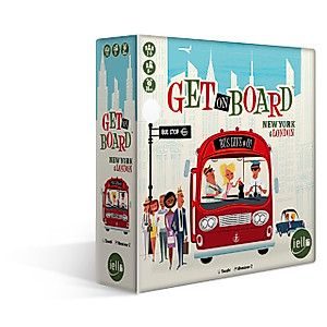 IELLO: Get On Board: New York & London, A Flip & Write Game, Clever & Original, 30 Minute Play Time, 2 to 5 Players, for Ages 8 and Up