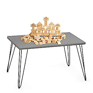 Badger Basket Contempo Convertible Changing Table for Infants and Babies - Includes Two Baskets, Gray/White