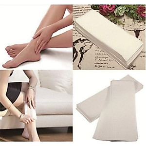 maiduoduo01 100Pcs Disposable Depilatory Paper for Lady ，Soft Non-woven Wax Arm Leg Hair Removal Strip