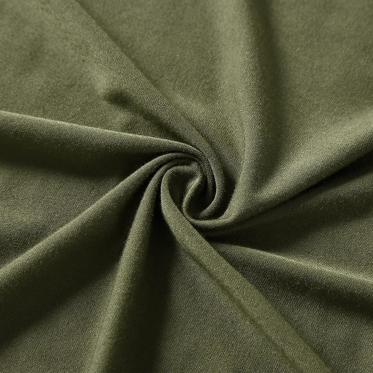 iEvolve Cotton Knitted Baby Swaddle Blanket with Hat Headband Set Newborn Swaddle Wrap Receiving Blankets for Baby Girl Boy 35" x 35"(OliverGreen)