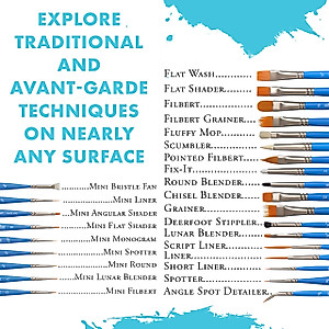 Princeton Select Artiste, Series 3750, Paint Brush for Acrylic, Watercolor and Oil, Flat Wash, 1 Inch