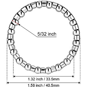 CYCLEZ 2 Premium Headset Bearings 5/32" x 20 Ball Bearings. Fits 1-1/8" Headset. Made in Taiwan. Set/Pair of Bearings. for BMX, Mountain Bikes, Road Racing Bikes, Cruisers