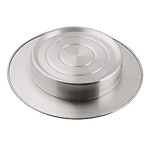 Communion Ware Holy Wine Serving Tray with A Lid & A Stacking Bread Plate with A Lid + 40 Cups - Stainless Steel (Matte)