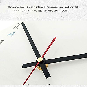 Wall Clock 12 Inch(30cm) Farm Animal Cow Flower Chrysanthemum Art Wall Clock Modern Creativity Home Decoration Mute Big Digital Wall Watch Easy to Read Gift Ideas Clock