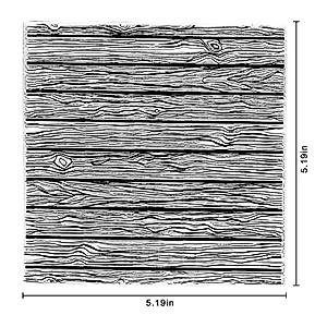 Tree Wood Grain Background Clear Stamps for Card Making Decoration DIY Scrapbooking, Wooden Strips Transparent Rubber Seal Stamps for Photo Card Album Crafting Supplies.
