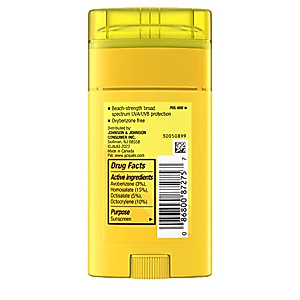 Neutrogena Beach Defense Water-Resistant Sunscreen Stick with Broad Spectrum SPF 50+, PABA-Free and Oxybenzone-Free, UVA/UVB Protection, Face & Body Sunscreen Stick, 1.5 oz