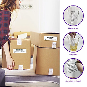 AveneMark 12 Rolls 3" x 1" Direct Thermal Labels for Barcodes Postage Address Shipping Labels Compatible with Rollo & Zebra Desktop Printers Adhesive - 1300Pcs/Roll