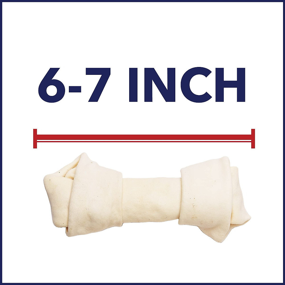 Pet Factory 100% Made in USA Beefhide 6-7" Assorted (Bones & Rolls) Dog Chew Treats - Natural Flavor, 10 Count/1 Pack