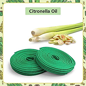 Citronella Coils, 48 PCS Citronella Incense with Coil Holder, Suitable for Outdoor Use, Pool Side, Patio, Porches