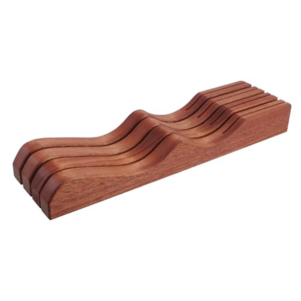 1pc Ebony Holder Storage Rack Desk Top Organizer Shelf Block Organizer Tray Desktop Organizer Shelf Kitchen Cutter Storage Holder Cutter Shelf Home Kitchen Cutter Rack Brown GRADENEVE