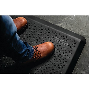 WellnessMats Original Collection Anti-Fatigue Floor Mat, Gray, 60 in. x 48 in. x ¾ in. Polyurethane – Ergonomic Support Pad for Home, Kitchen, Garage, Office Standing Desk – Water Resistant, Non-Slip,