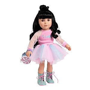 ADORA Amazon Exclusive Amazing Girls Collection, 18” Realistic Doll with Changeable Outfit and Movable Soft Body, Birthday Gift for Kids and Toddlers Ages 6+ - Candy
