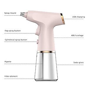 Electric Oil Sprayer Bottle 800mAh Rechargeable Oil Spritzer Dispenser 240ml/9.85oz Oil Sprayer 2 Modes Automatic Oil Sprayer Detachable Oil Vinegar Sprayer Bottles for Kitchen Cooking BBQ