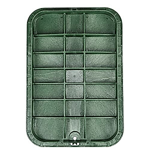 NDS 117BC 13 20 Valve Box Overlapping Cover-ICV, Jumbo, 13 x 20-Inch, Black/Green