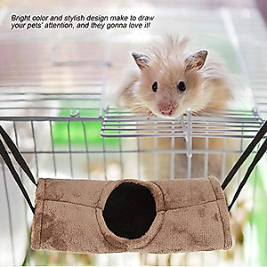 Fockety Pet Fun Tunnel, Non-Toxic with 2 Hooks Hanging Pet Tunnel, for Rabbit Ferret Hamster Guinea Pig