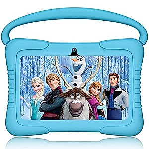 2023 Newest Kids Tablet, 7 Inch Tablet for Kids, 2GB 32GB(Support 128GB Expand), Parental Control Android 11.0, WiFi Bluetooth Dual Camera, YouTube, Netflix, Disney Plus, Case with Stand(Blue)