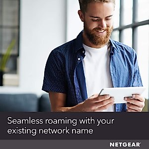 NETGEAR Wi-Fi Mesh Range Extender EX6250 - Coverage up to 2500 sq.ft. and 25 devices with AC1750 Dual Band Wireless Signal Booster & Repeater (up to 1750Mbps speed), plus Mesh Smart Roaming (Renewed)