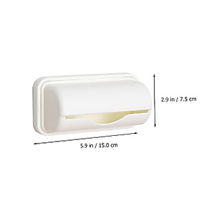 CORHAD Plastic Container 3 pcs Plastic Dispenser Cases Adhesive Mount Mounted Garbage Wall Container Bag Holder Bags Containers Storage Trash Plastic Containers