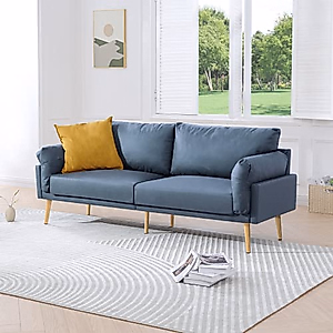 Vonanda Fabric Sofa, Blue Couch Upholstered Sofa, 72 Inch Blue Sofa, Modern Sofa for Living Room, Couch for Small Spaces, Apartment Sofa, Also for Bedroom, Office, Blue