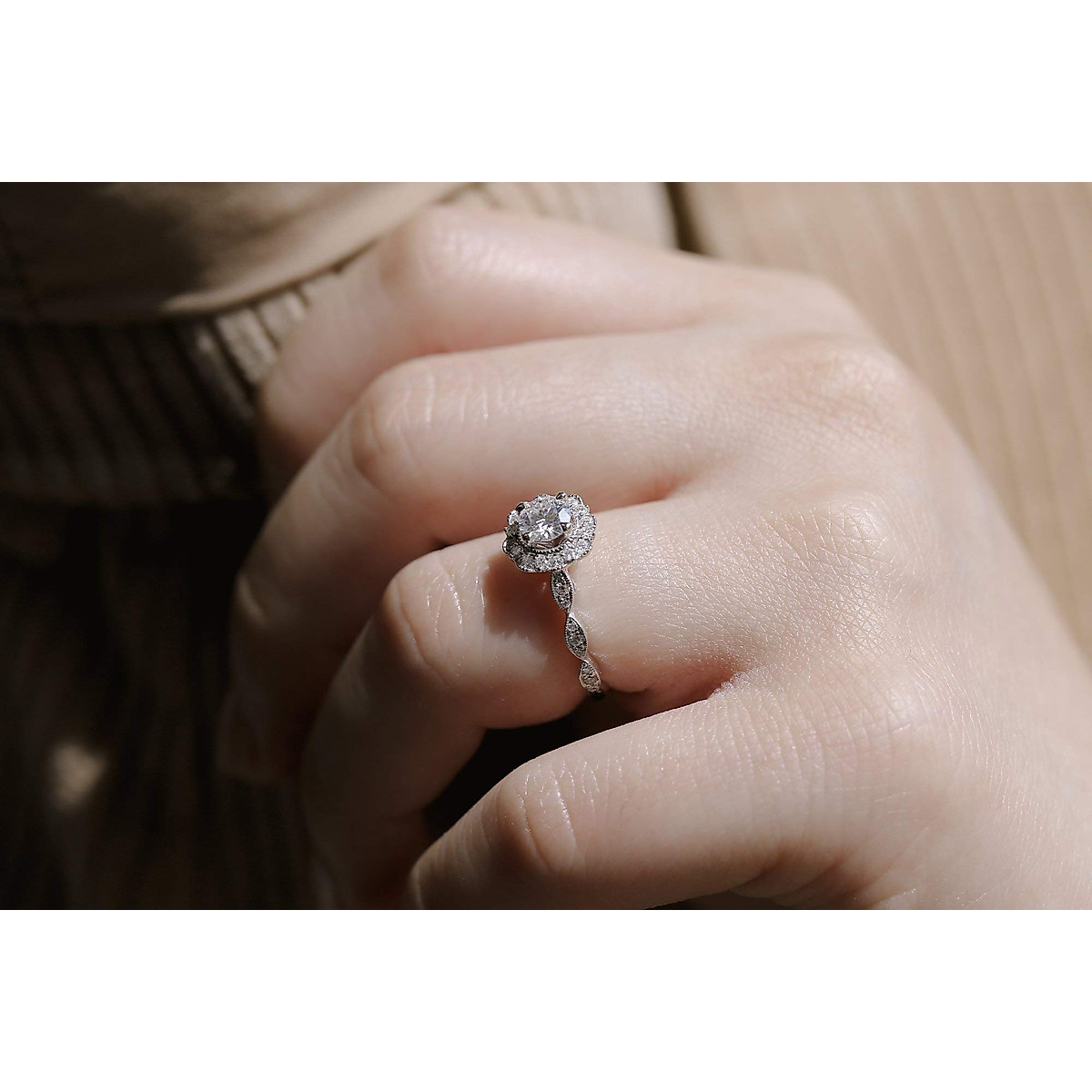 Kobelli Moissanite The Floral Spring Ring - 8.0 / Forever One D-E-F