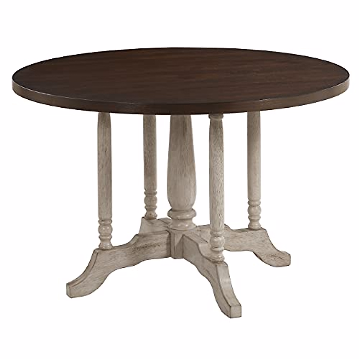 Progressive Furniture Winslet Round Dining Table, 47" W x 47" D x 30" H, White