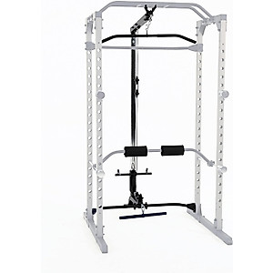 Fitness Reality unisex adult Pull-down Only Lat Pull down Attachment, Chrome, Black, One Size US