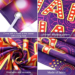 Happy Diwali Backdrop Banner Decorations 73 * 43 Inch Happy Diwali Banner Rangoli Lantern Photography Deepavali Photography Background for Outdoor Home Indian Festival of Lights Party Supplies