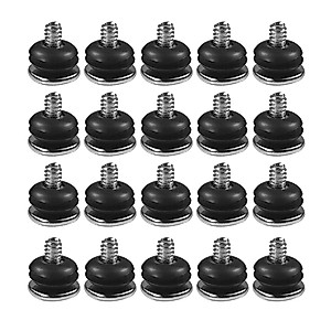 Sara-u 20pcs Computer Case Shockproof Screws + Shock Absorption 3.5-inch HDD Shock Absorption Screws
