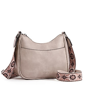 CLUCI Crossbody Purses for Women, Leather Crescent Bags Crossbody with Adjustable Strap, Women's Shoulder Handbags