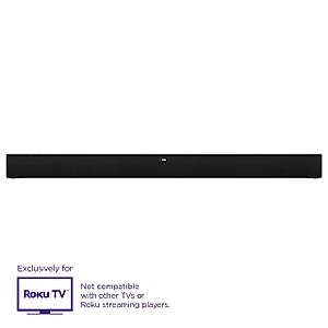 TCL Alto R1 Wireless 2.0 Channel Sound Bar for Roku TV, Bluetooth,Wifi TSR1-NA 31.5-inch, bass_boost, Flat, Black
