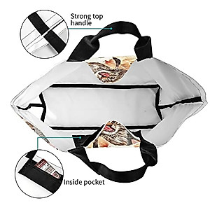 AMAPARK Custom Tote Bag Handbag Shopping Bag Add Your Photo Text Logo Image Shoulder Bag for Work Travel Business Shopping - Silver