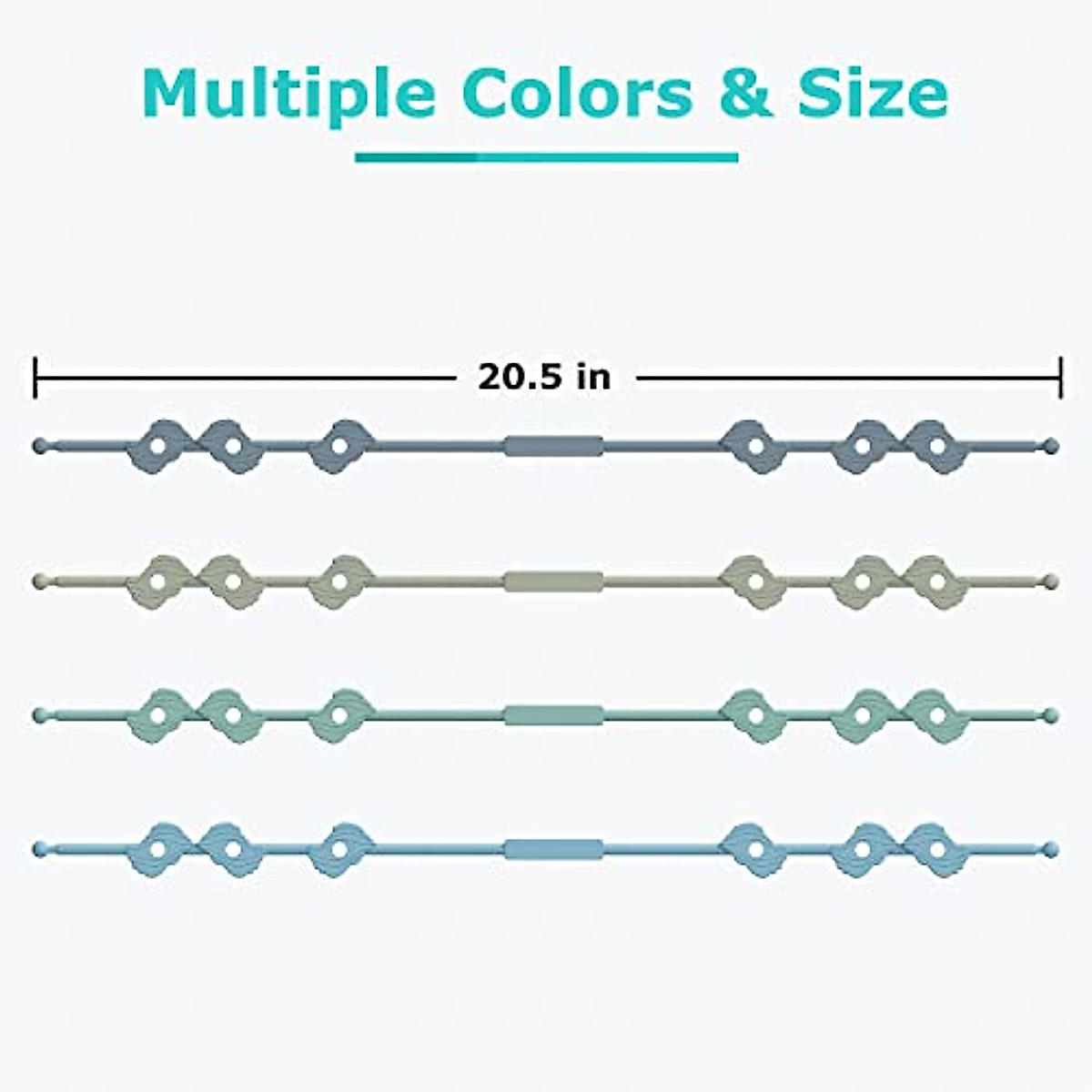 4 Pack Pacifier Clip, Toy Safety Straps, Conch Design Silicone Adjustable Baby Pacifier Teether Straps, 4pcs Toddler Toy Bottle Harness Straps for Strollers, High Chair, Cribs, Bags, BPA Free