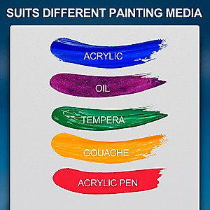 Canvas Panels 12x16 Inch 12-Pack, 10 oz Primed 100% Cotton Canvases for Painting, White Blank Flat Canvas Board for Oil Acrylics Watercolor Tempera Paints