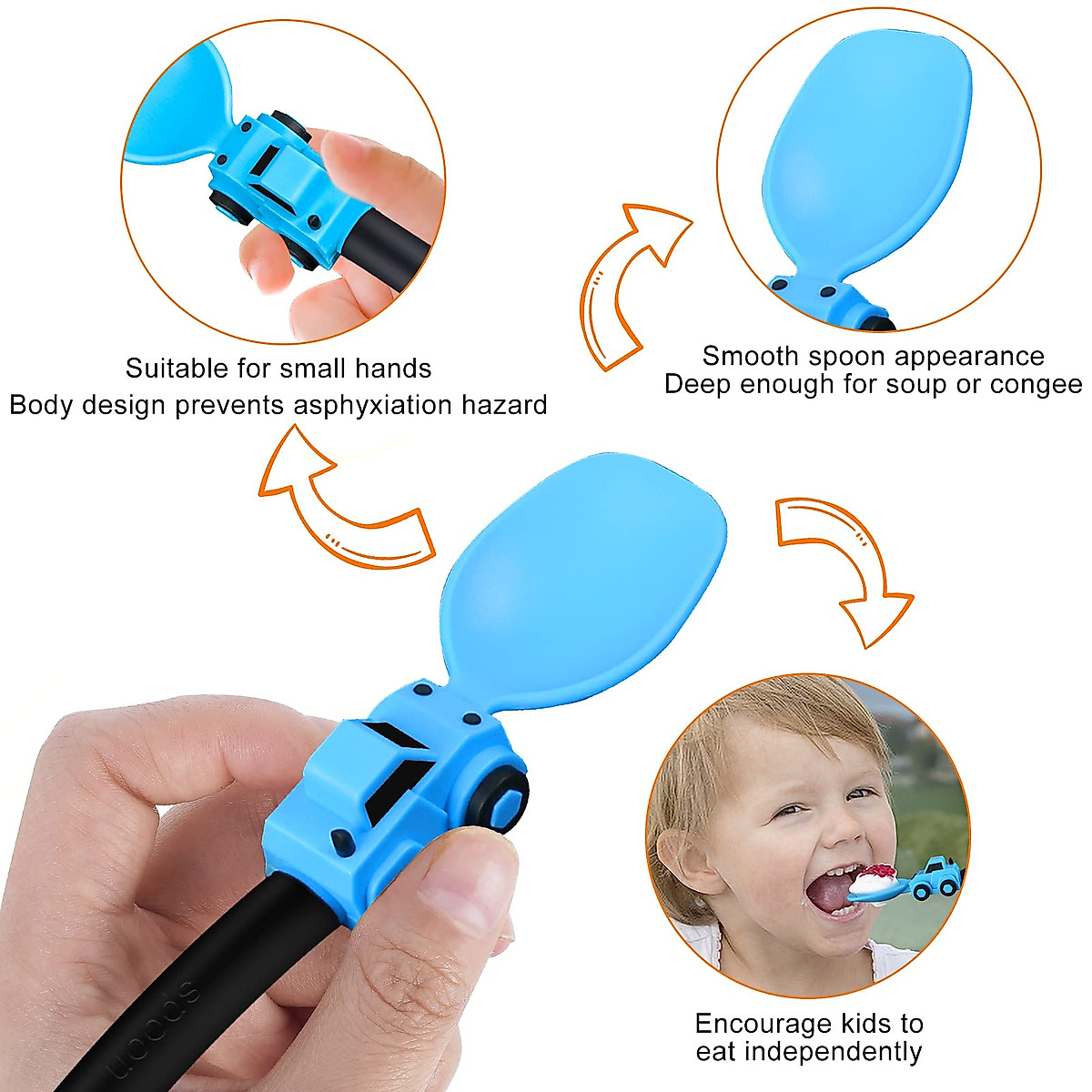 Toddler Tableware Set - Toddler Forks and Spoons - Toddler Spoon and Fork Set - Suitable for Toddler Tableware - Baby Tableware for 1 2 3 4 5 years old