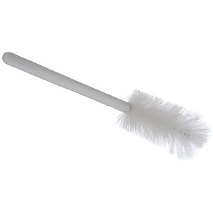 SPARTA 4046702 Plastic Bottle Brush, Decanter Brush, Kitchen Brush With Soft Polyester Bristles For Cleaning, 16 Inches, White