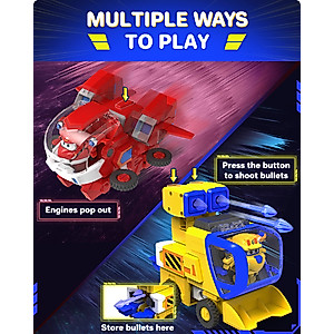 Super Wings Toys 7 Inch Donnie's Transforming Robot from Plane just 15 Steps, Action Figures Toy for Kids Ages 3+, Gift for Preschool Boys and Girls