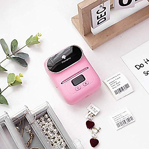 Phomemo M110 Bluetooth Label Maker with 3 Rolls 1.57"x1.18"(40x30mm) Thermal Labels- Thermal Label Maker Printer Apply to Labeling, Office, Cable, Retail, Barcode, Compatible with Android & iOS