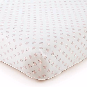 Levtex Baby Willow Gold Dot Pink 5 Piece Toddler Bedding Set,Kids Bedding - Reversible Quilt, Fitted Sheet, Flat Sheet, Pillowcase, Decorative Pillow