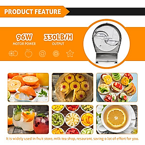 WICHEMI Electric Vegetable Fruit Slicer Commercial Cabbage Shredder Machine 2 IN 1 Manual Electric Onion Potato Slicer Machine Stainless Steel Electric Food Slicer Cutter 0.2-10mm Thickness Adjustable