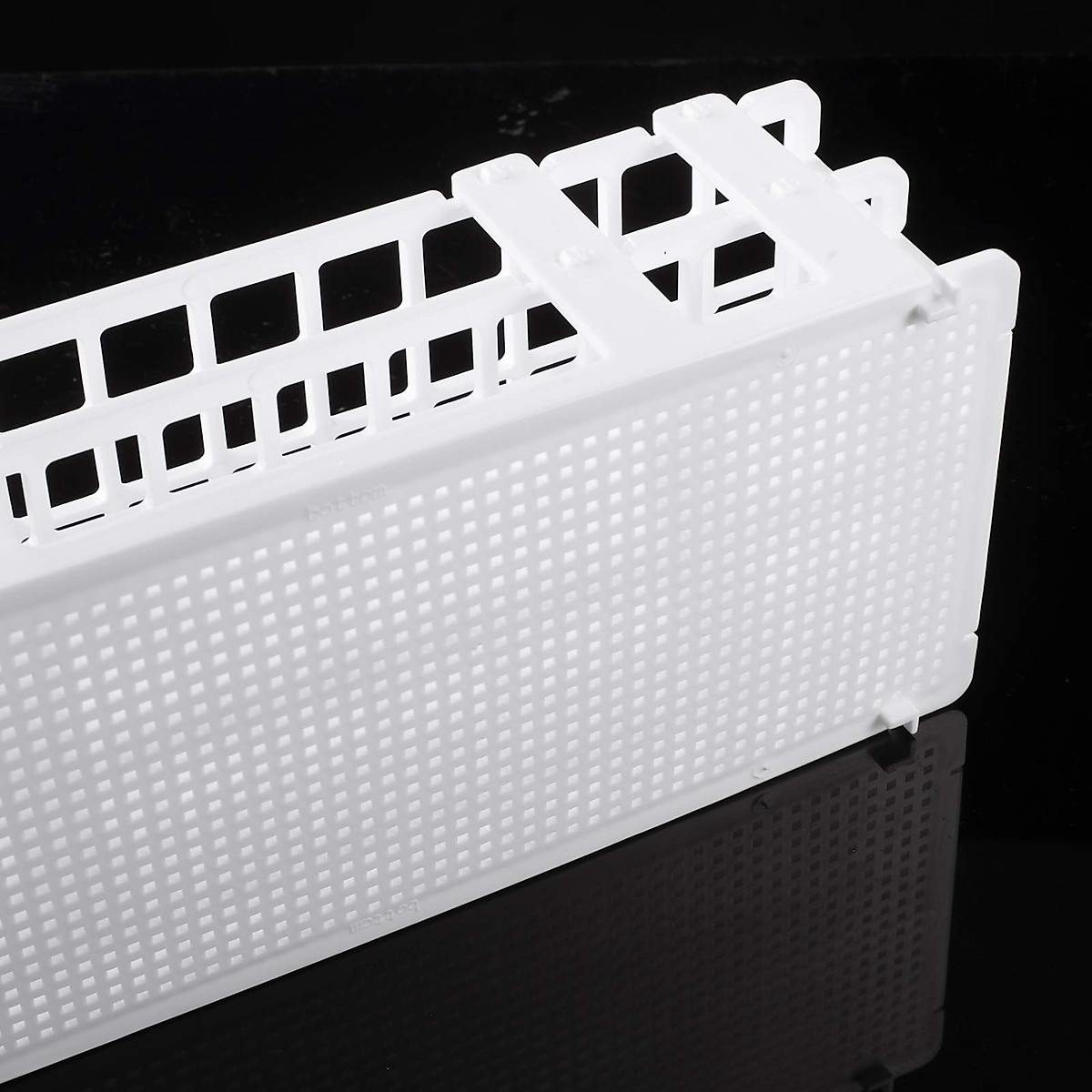 Eowpower 1 Piece Plastic Lab Tube Rack Storage Stand Holder Detachable for 16 mm Tubes, 60 Holes