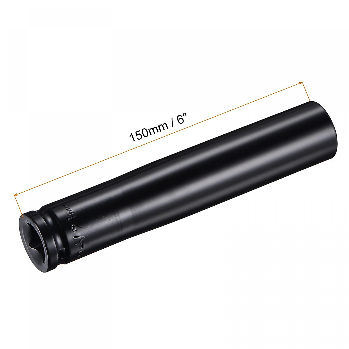 uxcell 1/2" Drive by 21mm Deep Impact Socket, Heat-Treated CR-V Steel 6" Length, 6-Point Metric Sizes