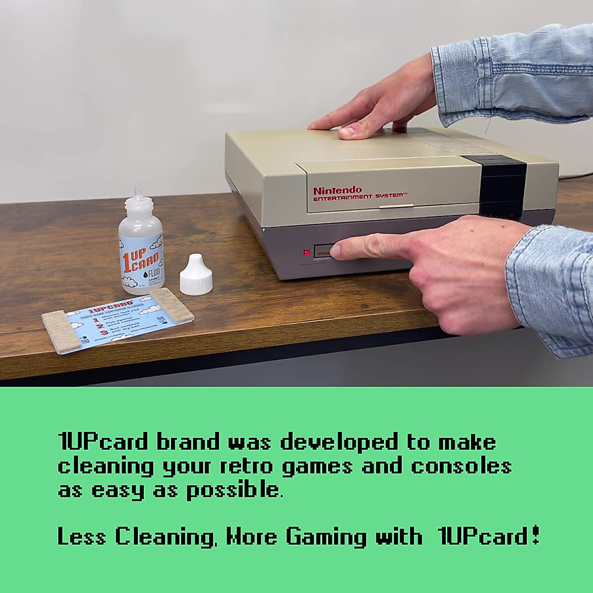 1UPcard Universal Game Cartridge Cleaner 3 Card Pack